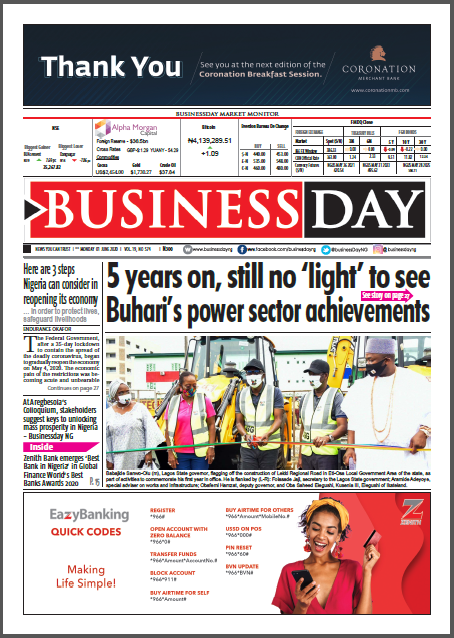 BusinessDay 01 Jun 2020 - BusinessDay NG, TV, and Podcast
