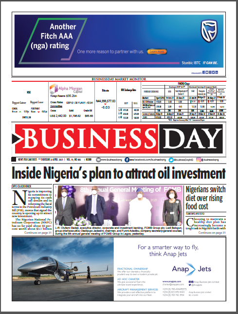 BusinessDay 22 Apr 2021 - BusinessDay NG, TV, and Podcast