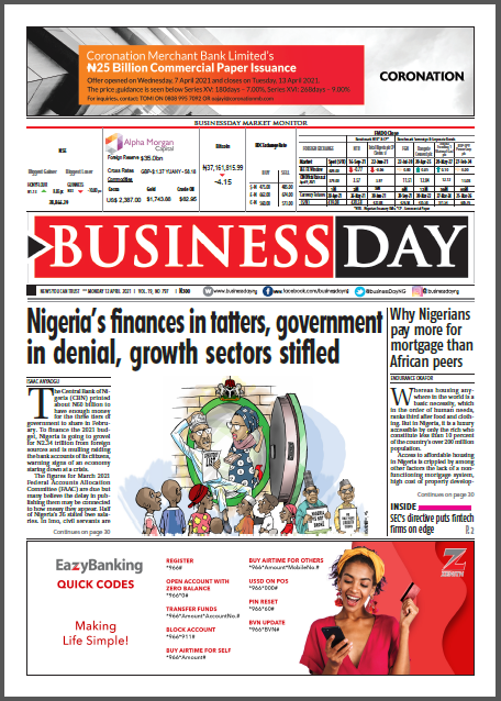 BusinessDay 12 Apr 2021 - BusinessDay NG, TV, and Podcast