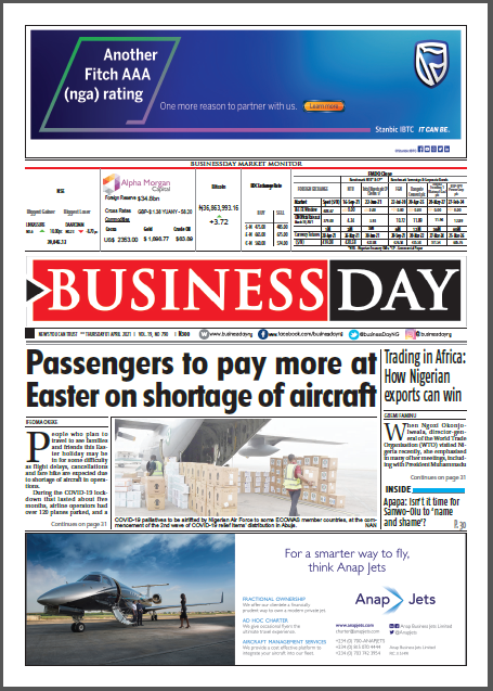BusinessDay 01 Apr 2021 - BusinessDay NG, TV, and Podcast