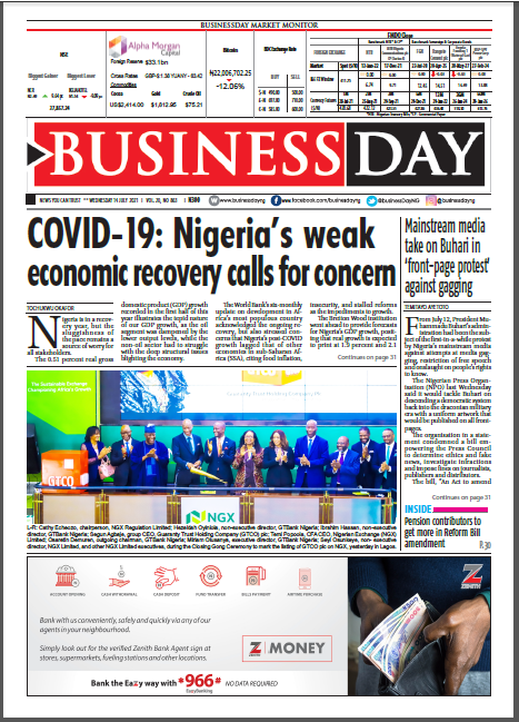 BusinessDay 14 Jul 2021 - BusinessDay NG, TV, and Podcast