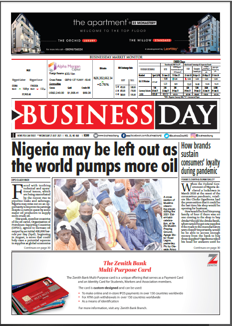 BusinessDay 21 Jul 2021 - BusinessDay NG, TV, and Podcast