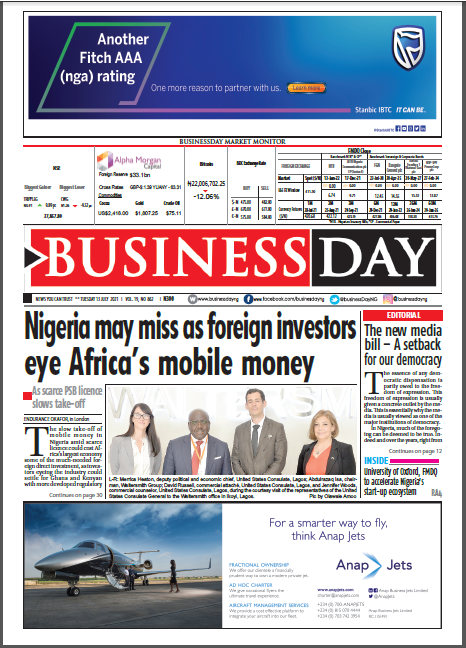 BusinessDay 13 Jul 2021 - BusinessDay NG, TV, and Podcast