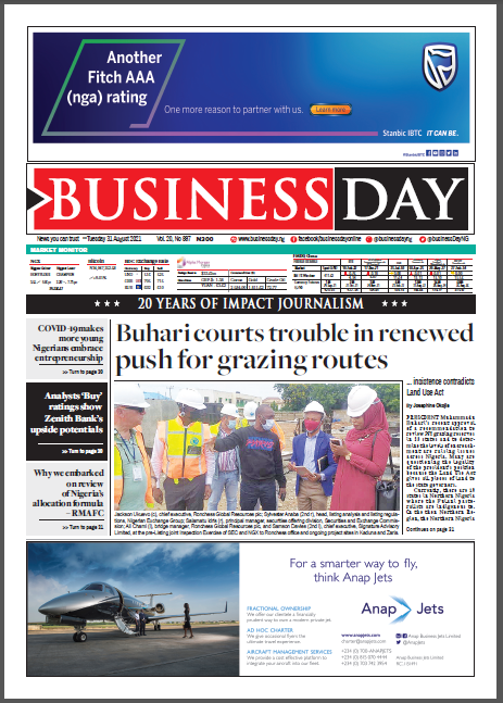 BusinessDay 03 Sep 2021 - BusinessDay NG, TV, and Podcast